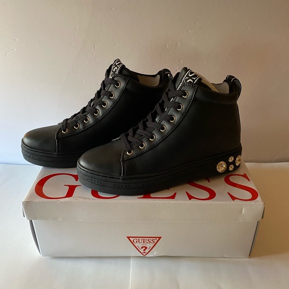 Guess | Shoes | Guess Hi Top Bling Sneakers | Poshmark